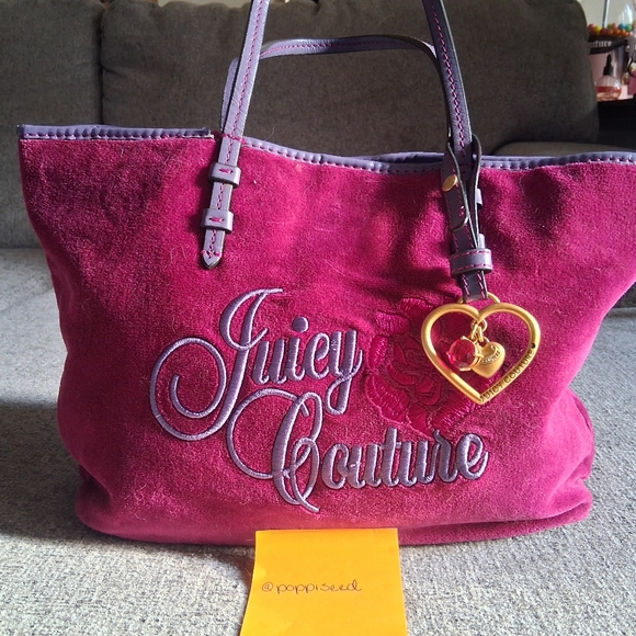 Juicy Couture | Bags | Vintage Fuchsia Juicy Couture Pammy Tote | Poshmark
